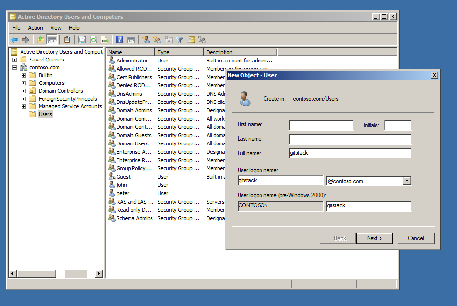 Git And Active Directory Ldap Authentication GitStack